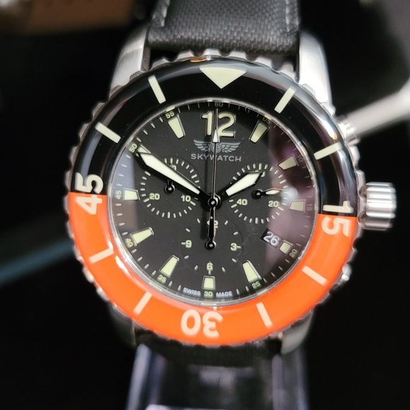 SkyWatch | Accessories | New Skywatch Watch Swiss Quartz Watch Mens ...